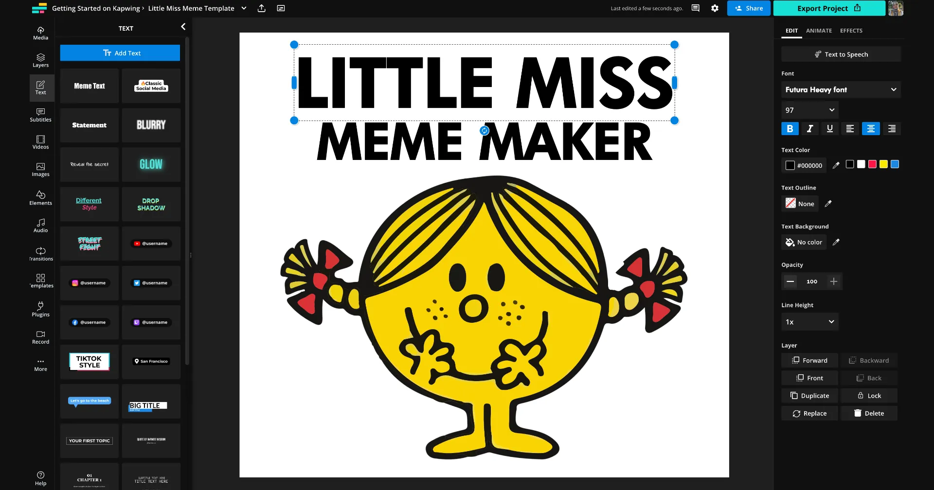 Add Text To Image Online Kapwing
