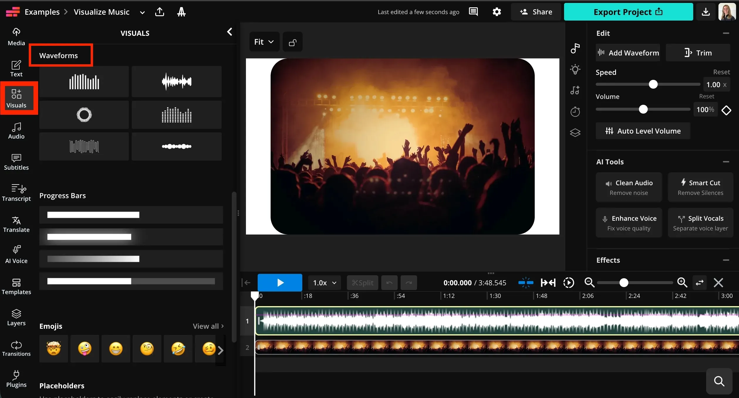 Music Visualizer — Add Sound Wave Art Online