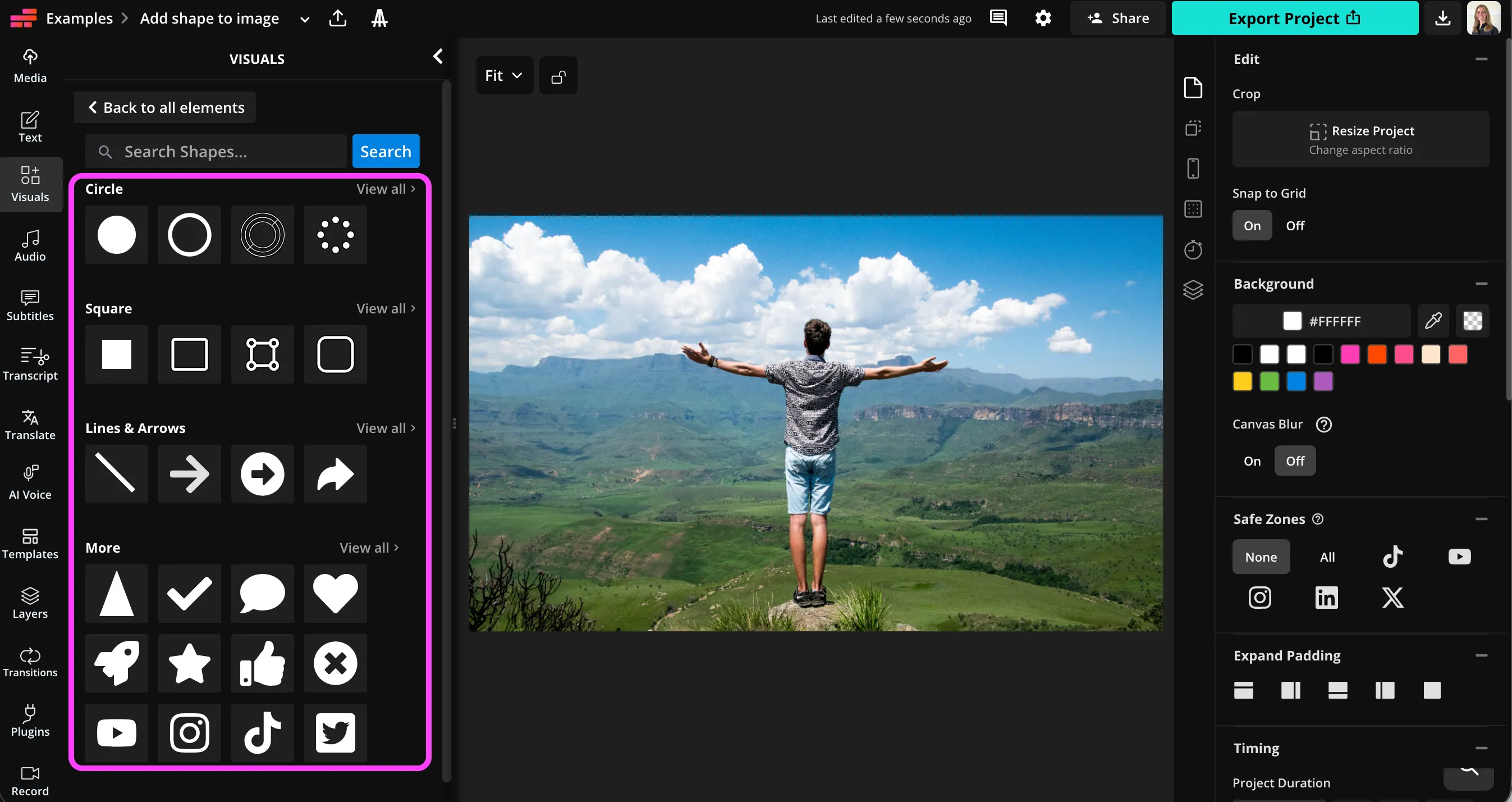 Add Shape to Image — Free Online Editing