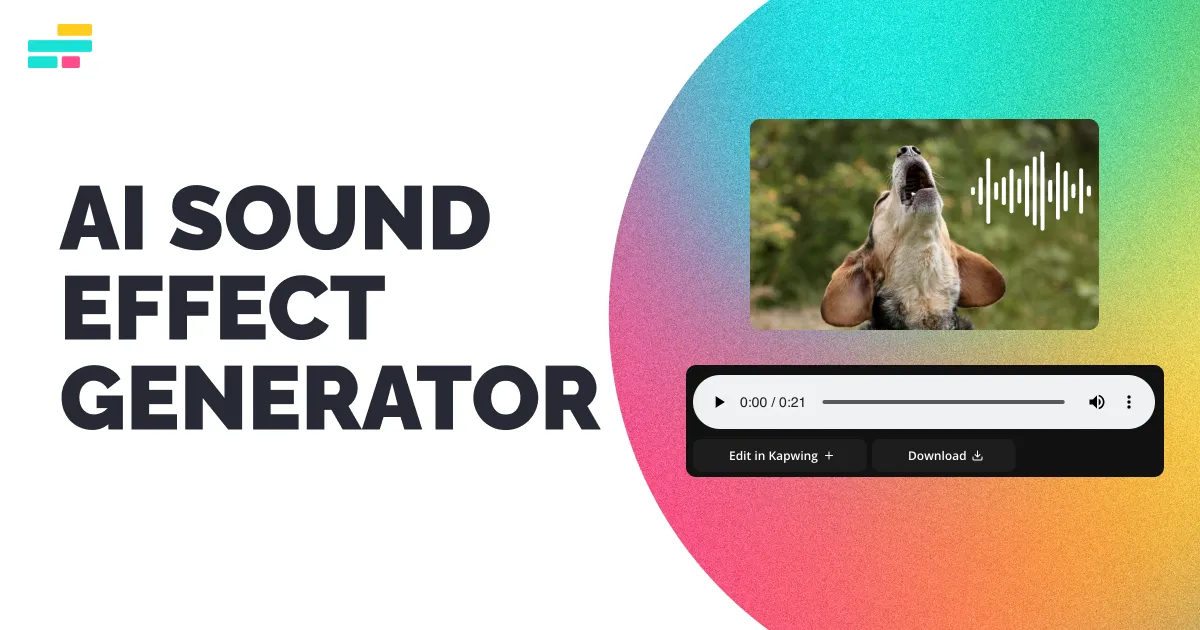 AI Sound Effect Generator — Online Sound Effect Maker ng Kapwing