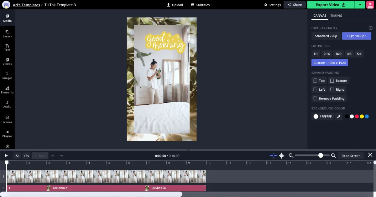Free Customizable TikTok Video Templates Kapwing