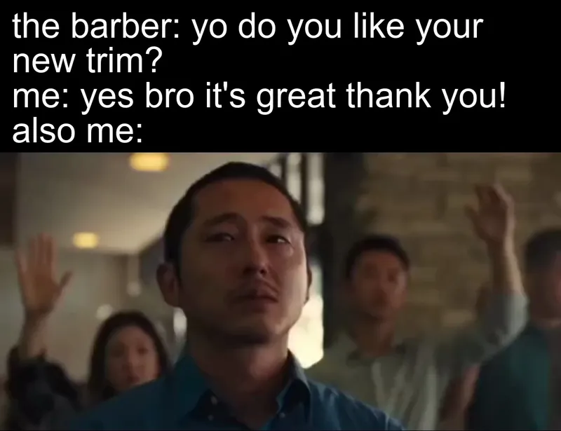 "Beef" Steven Yeun Crying Video Meme Template — Kapwing