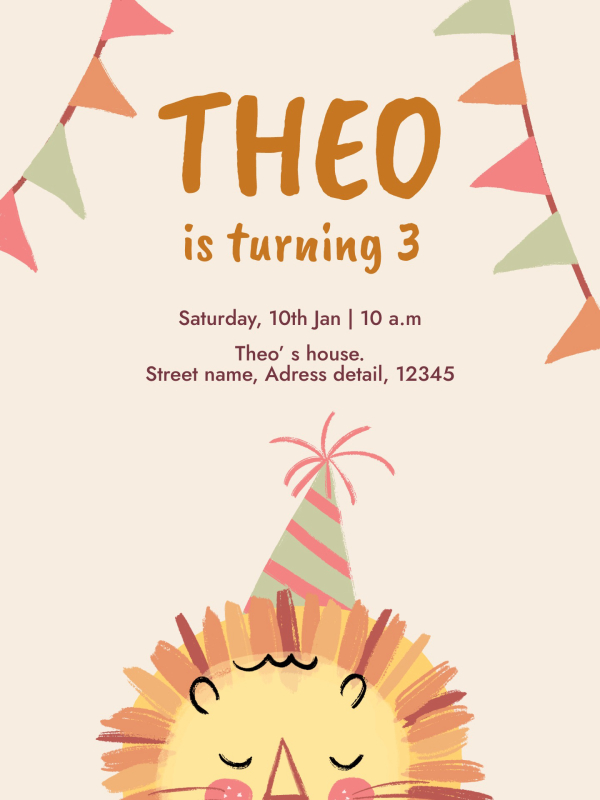 Party Invitation Template For Children Superhero Kids Birthday Party