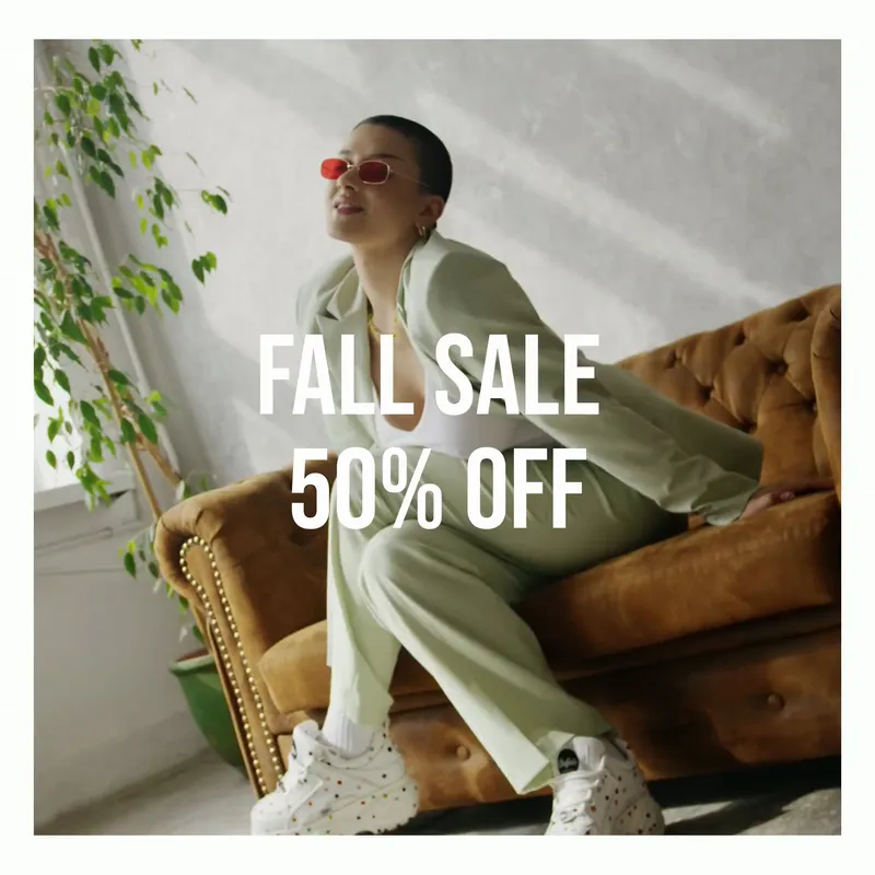 Fall Sale 50% Off Template — Kapwing