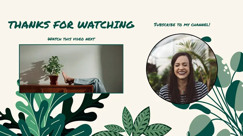 Green and Tan Outro Template — Kapwing