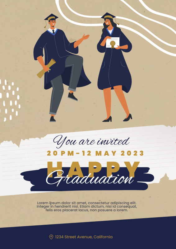 Graduation Party Invitation Layout