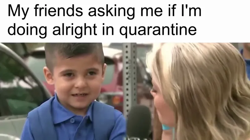 Little Boy Laughs then Cries with Reporter Video Meme Template — Kapwing