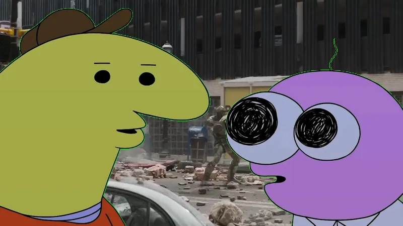 Look Pim Smiling Friends Green Screen Video Meme Template — Kapwing