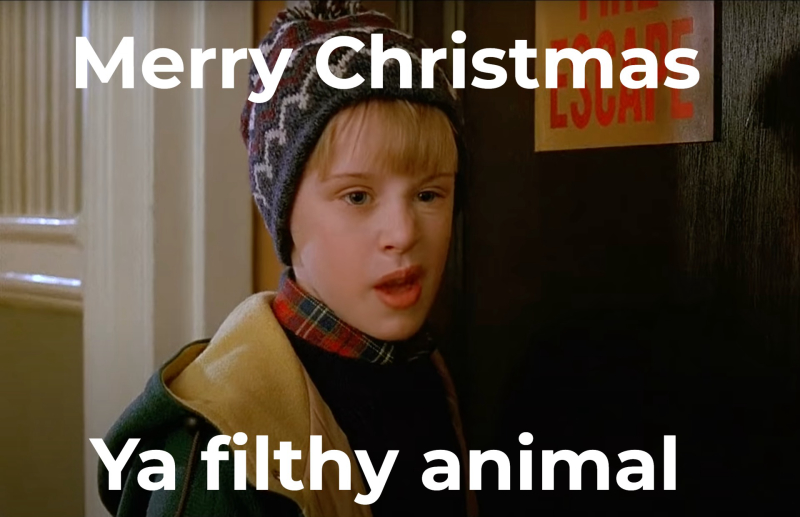 You Filthy Animal Merry Christmas Ya Filthy Animal Glitter And No