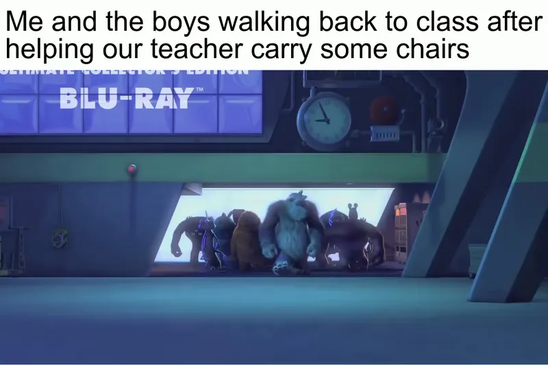 Monsters Inc. Sully Walking Video Meme Template — Kapwing
