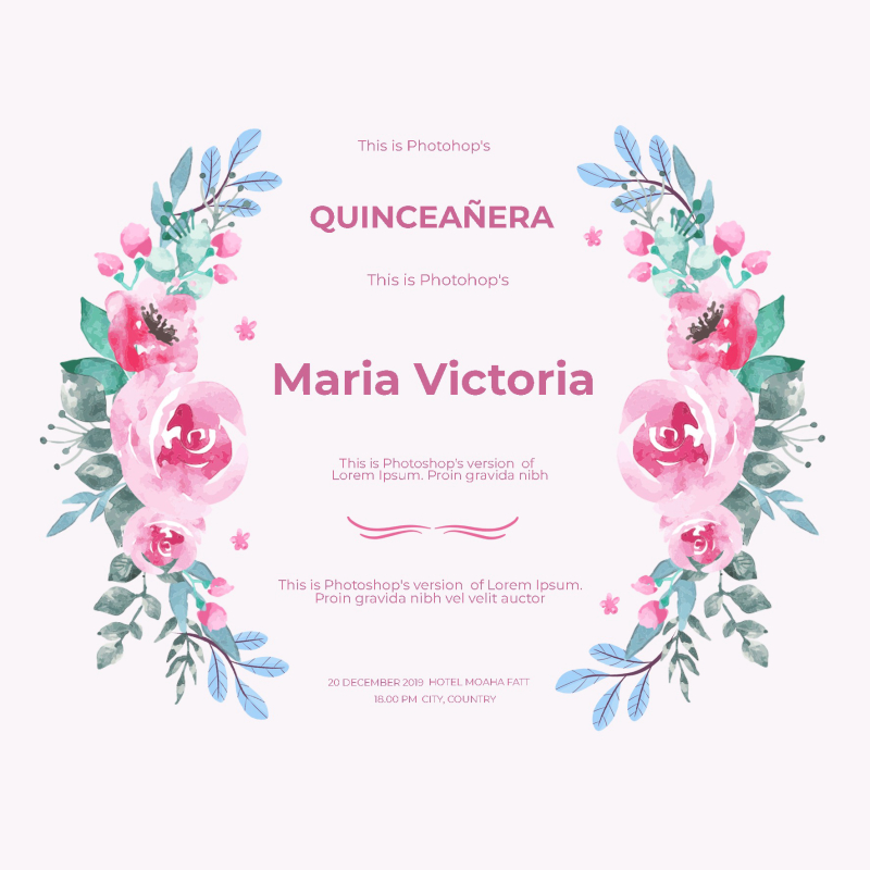 Ticket Invitation Template Quince