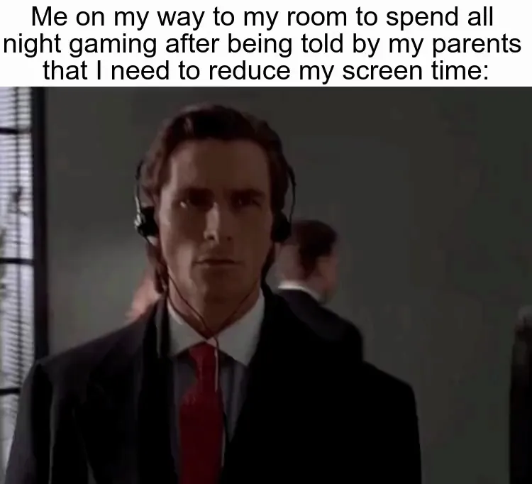 Patrick Bateman In Headphones Sigma Male Grindset American Psycho Video ...