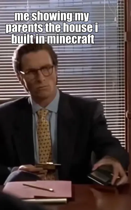 Patrick Bateman Showing His Phone "What Do You Think?" Green Screen ...