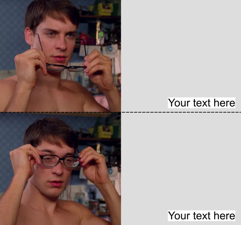 Peter Parker Glasses Meme Maker Kapwing