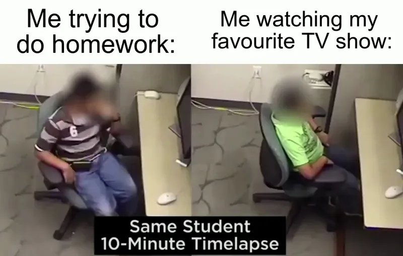 Same Student 10 Minute Timelapse Spinning In Chair Video Meme Template ...