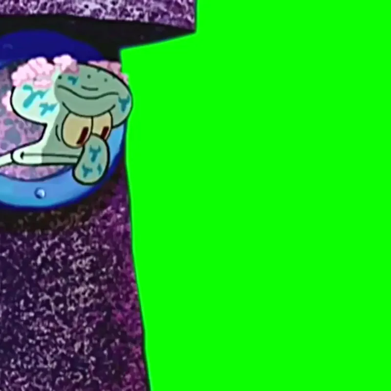 Squidward Bathtub Green Screen Blank Meme Template — Kapwing