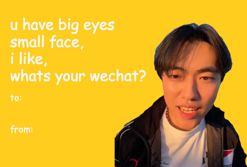 Valentine’s Day Meme Card – “You Have Big Eyes, Small Face… What’s Your ...