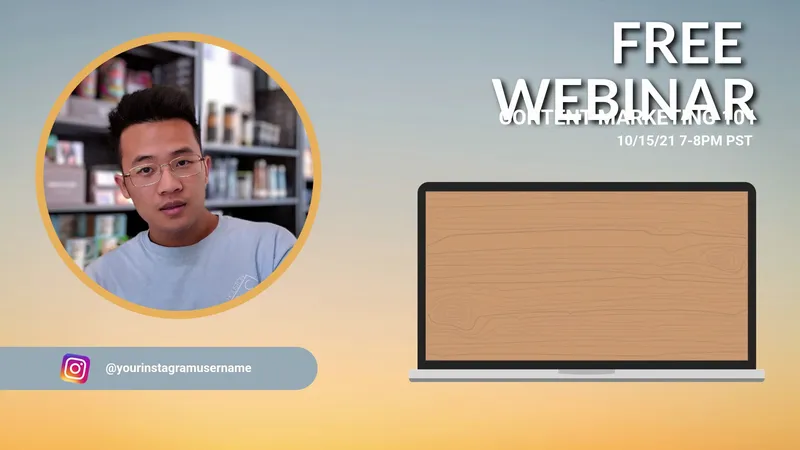 Webinar Video Ad Template — Kapwing