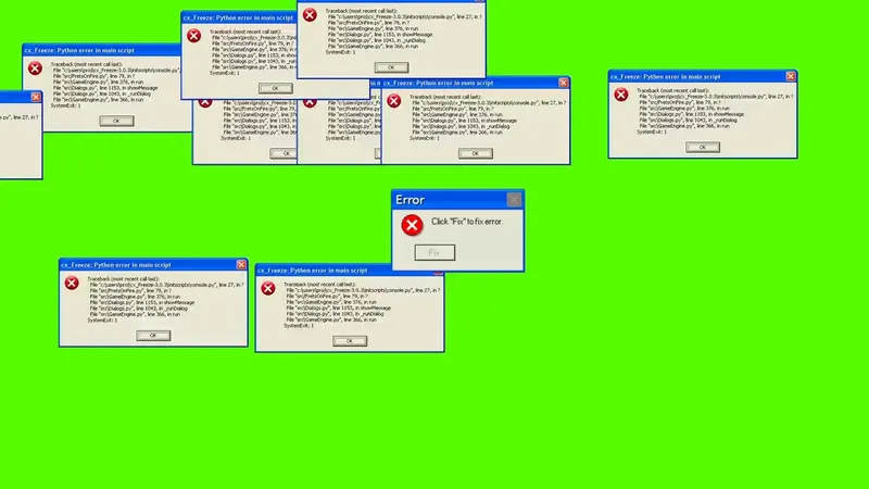 Windows Error Video Effect Template — Kapwing