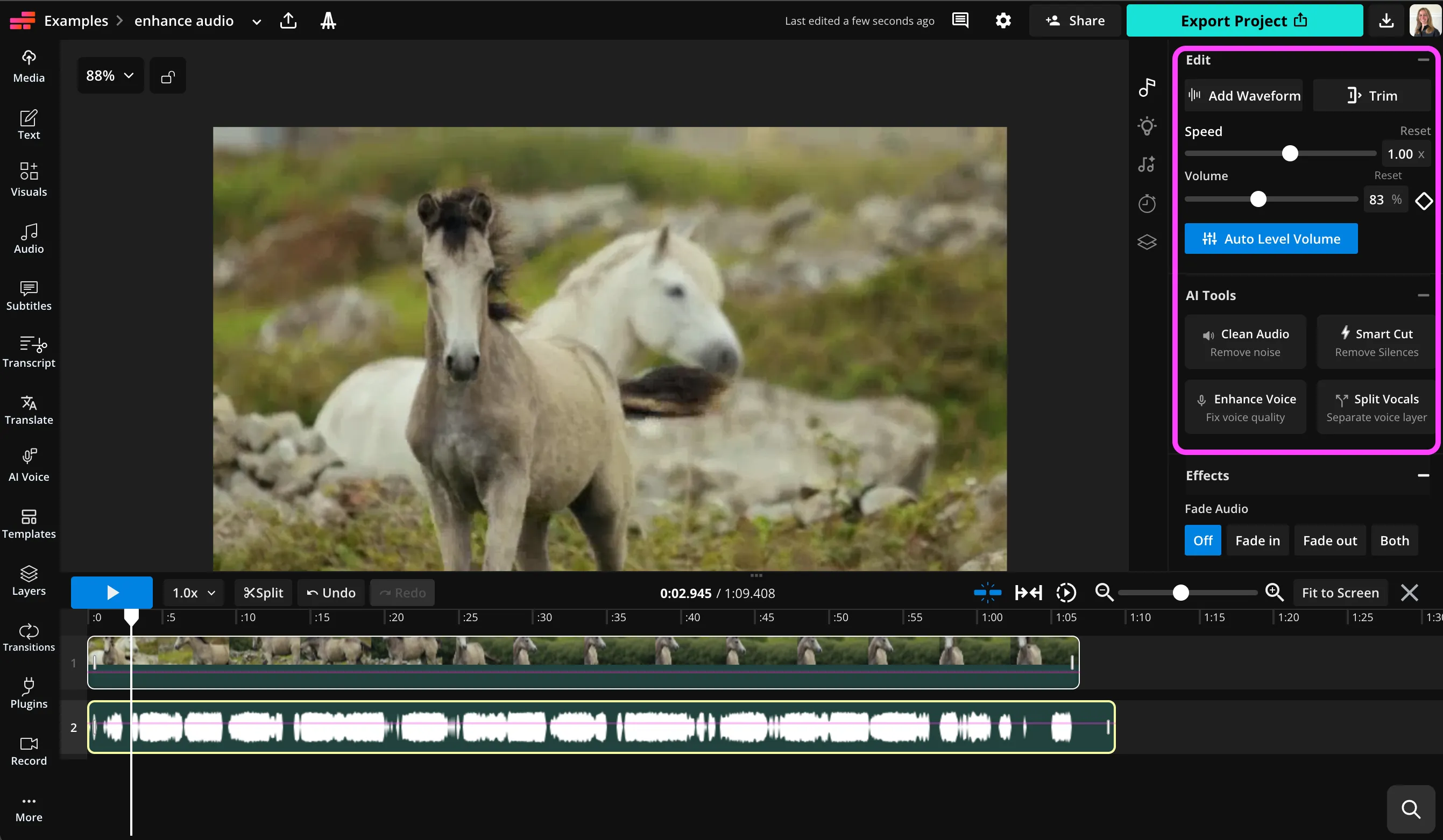 AI Audio Enhancer — Bersihkan Audio Online